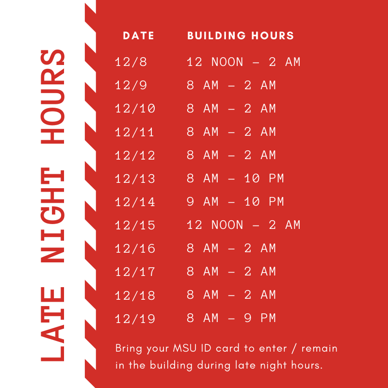 Late Night Hours At The Library University Libraries Montclair Late Night Hours At The Library University Libraries Montclair
