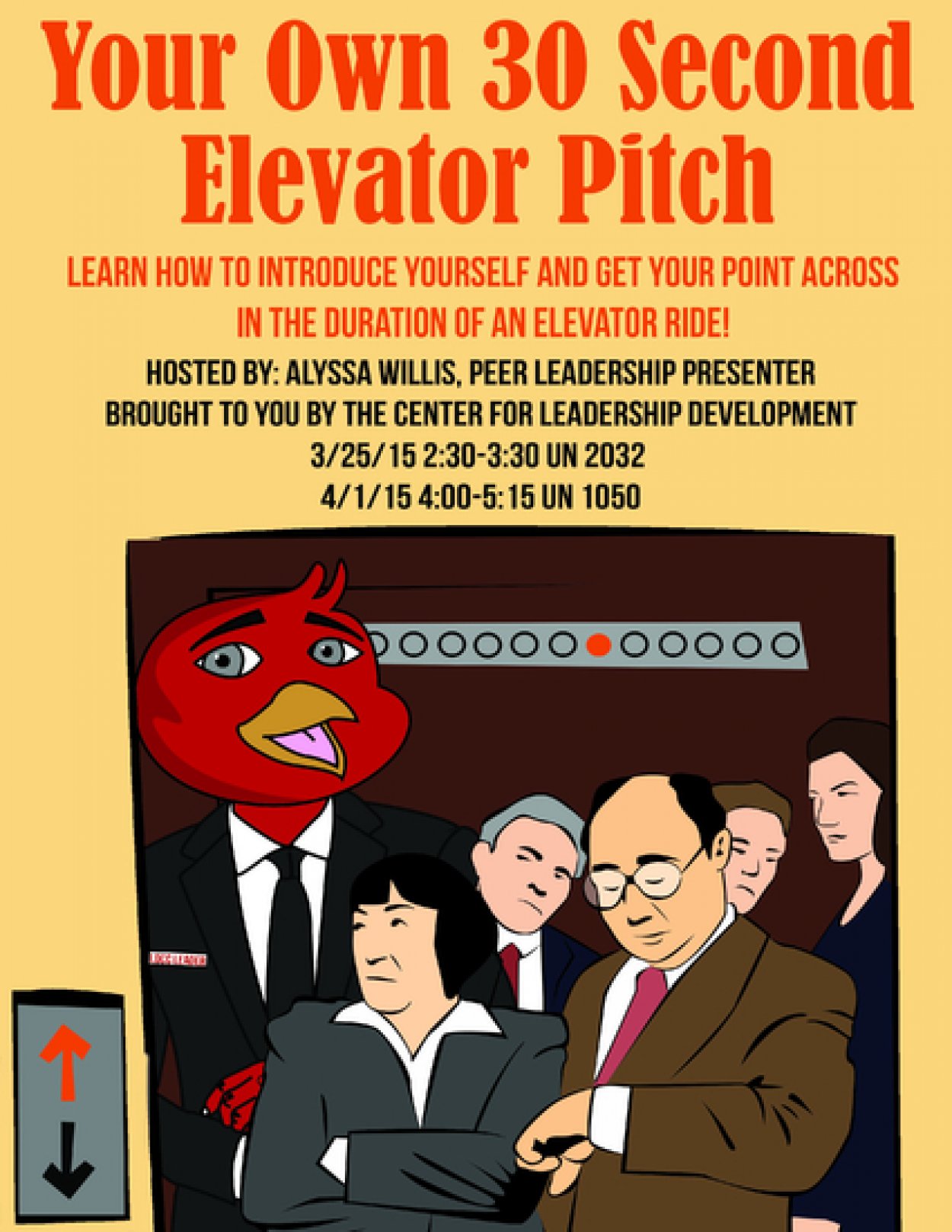 How to Create Your Own 30 Second Elevator Pitch - University Calendar ...