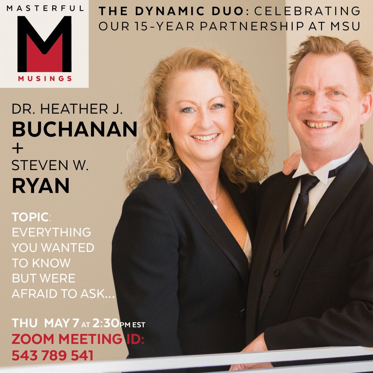 Masterful Musings-Dr. Heather J. Buchanan + Steven W. Ryan - University Calendar - Montclair ...