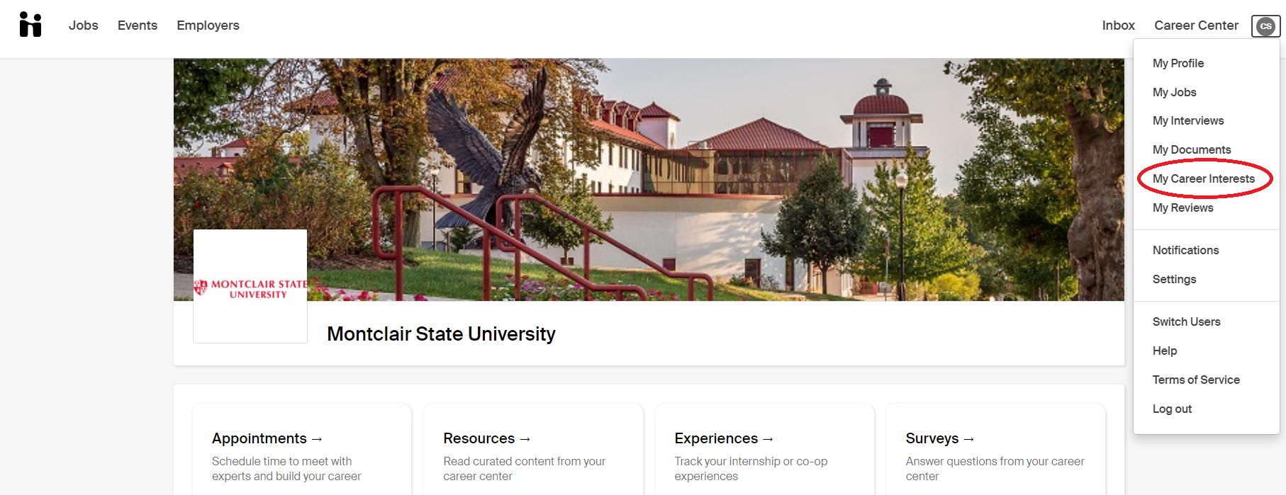 Handshake Job Search Tips – Career Services - Montclair State University