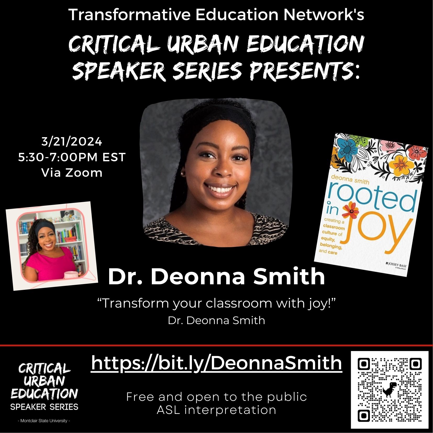Critical Urban Education Speaker Series – College For Education And Engaged Learning - Montclair ...