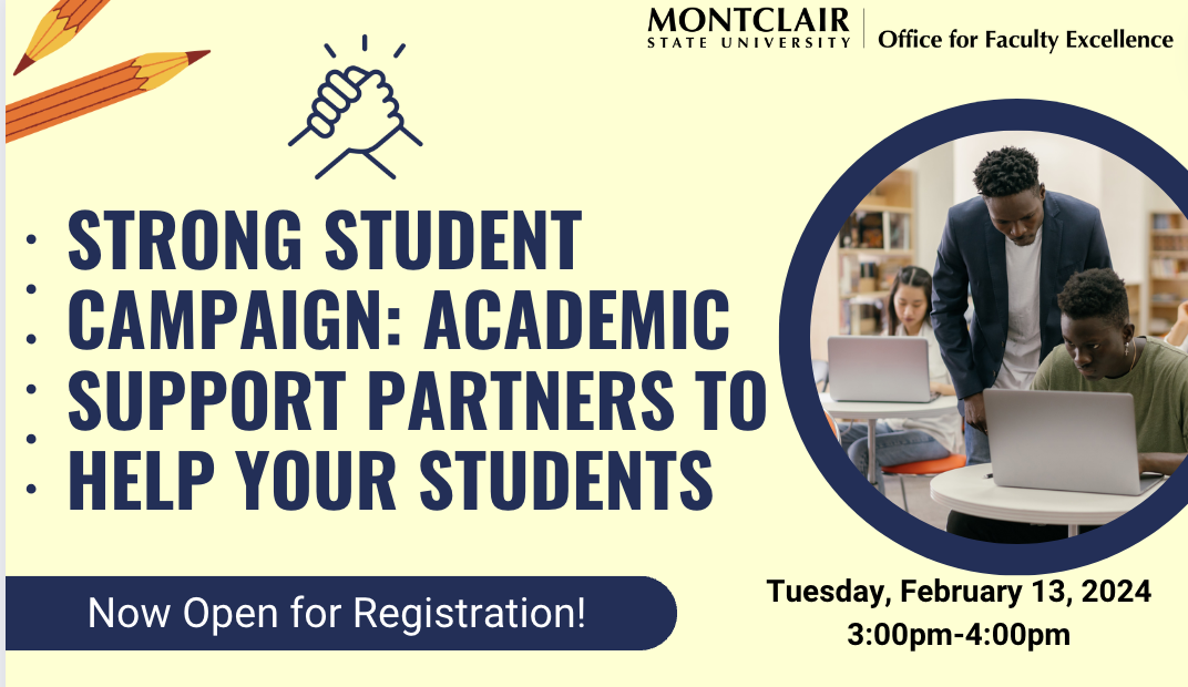 Strong Student Campaign – Office For Faculty Excellence - Montclair ...