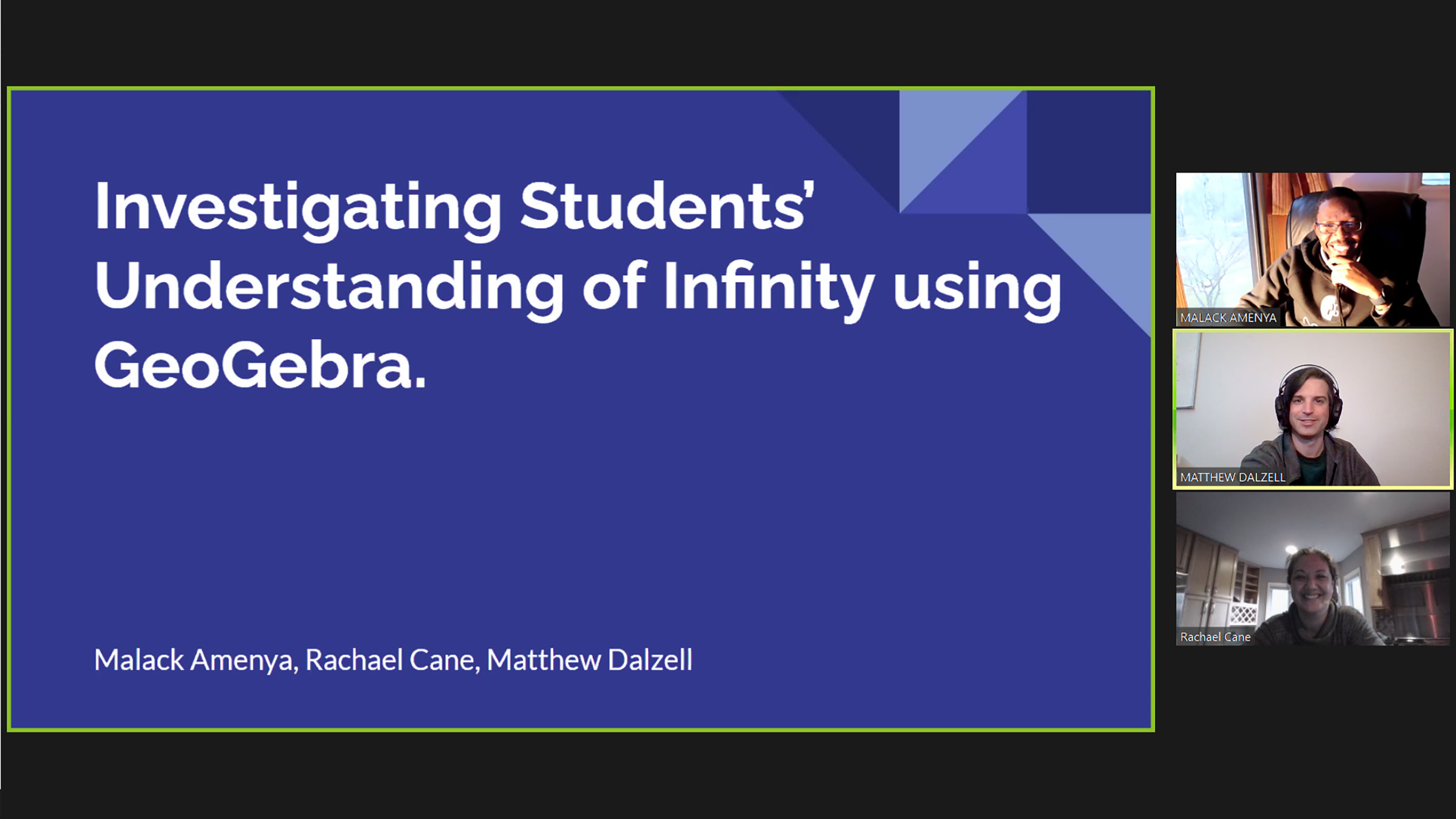 Investigating Students’ Understanding Of Infinity Using GeoGebra ...