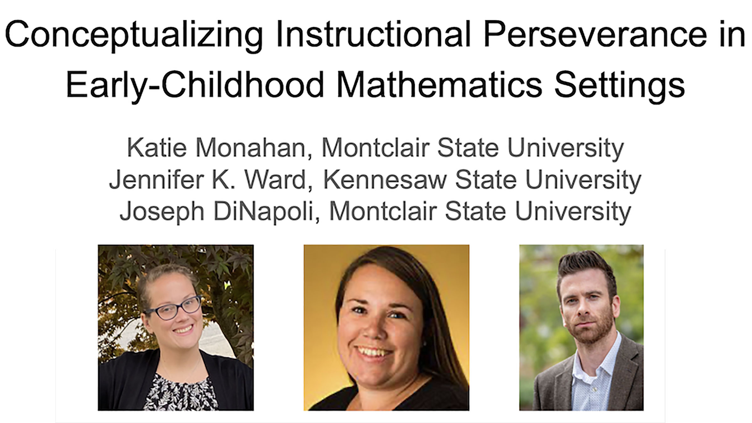 Doc Student Presents At Conference About Early-Childhood Mathematics ...