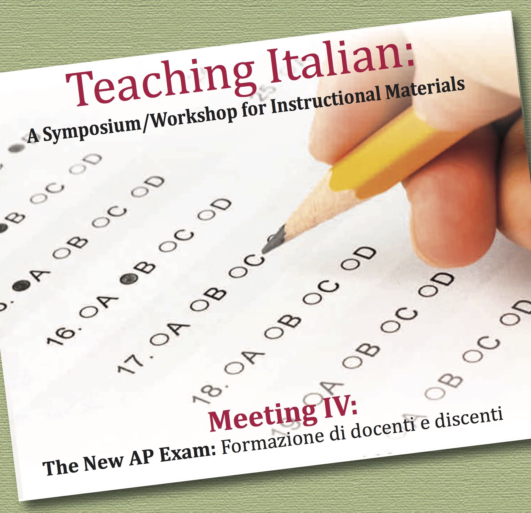 Teaching Italian Symposium – World Languages And Cultures - Montclair ...