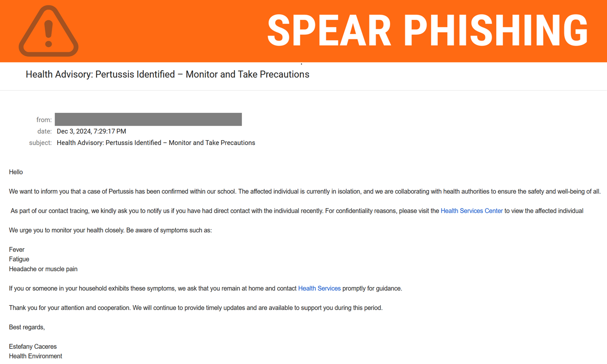 Health Advisory: Pertussis Identified – Monitor And Take Precautions ...