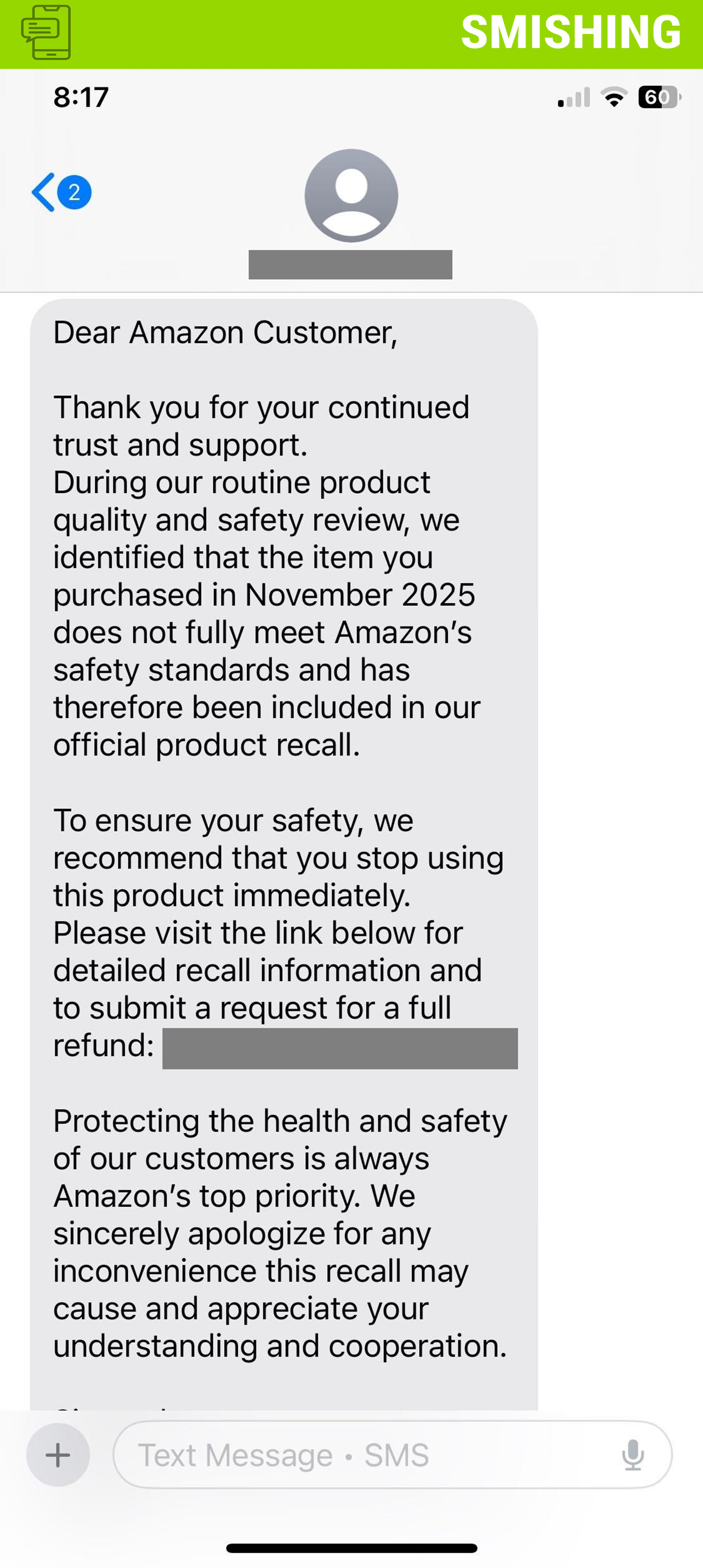 Amazon Item Recall – Phish Files - Montclair State University