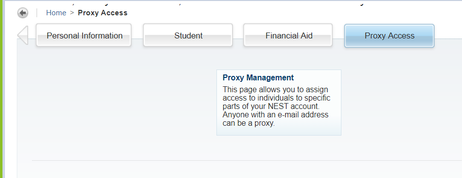 How To Grant Proxy Access – Red Hawk Central - Montclair State University