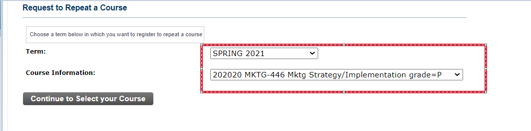 Request To Repeat A Course – Red Hawk Central - Montclair State University