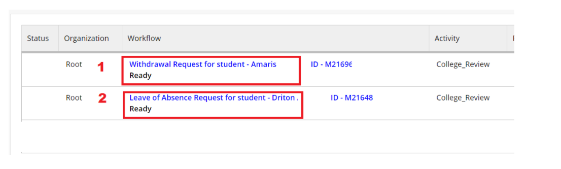 Leave Of Absence/Withdrawal Request- Workflow Approval Process – Red ...