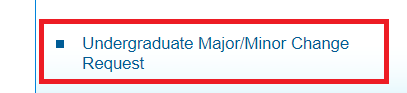Undergraduate Change Of Major Request – Red Hawk Central - Montclair State University