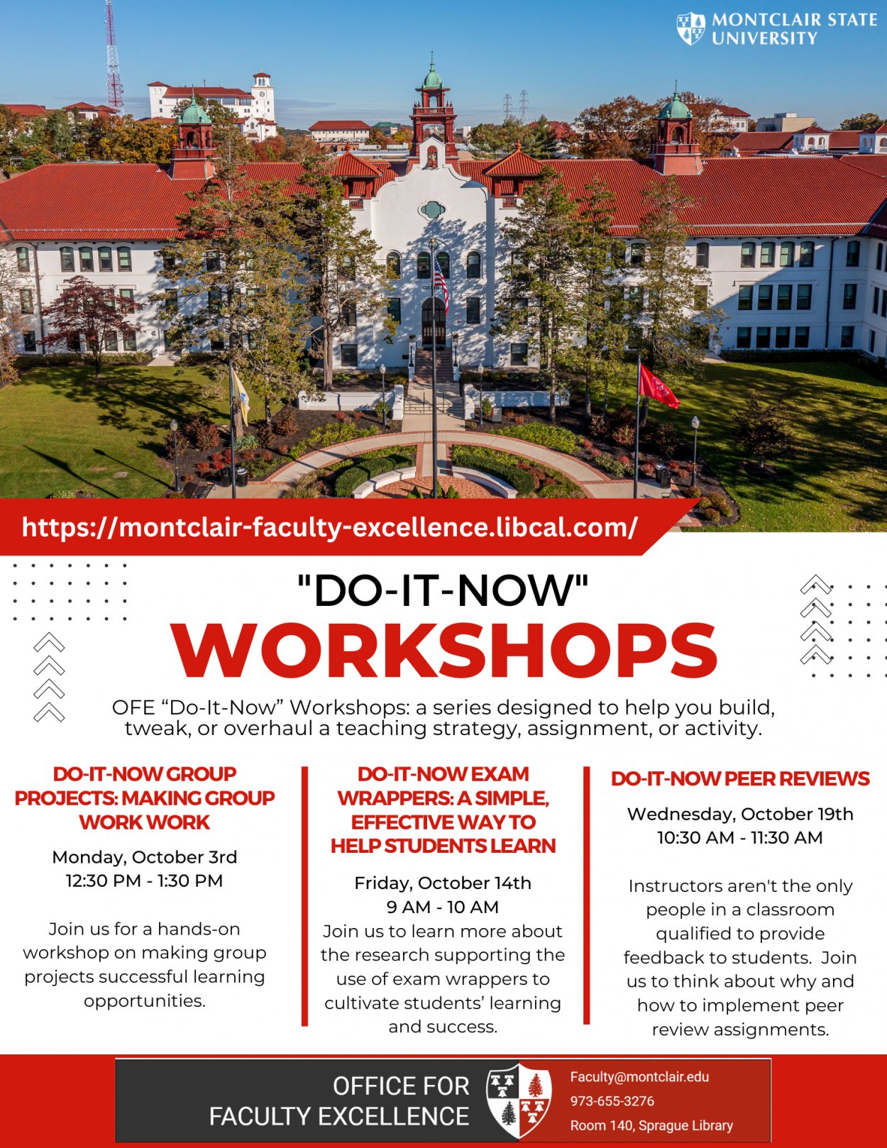 “Do-It-Now” Workshop Series – Office For Faculty Excellence - Montclair ...