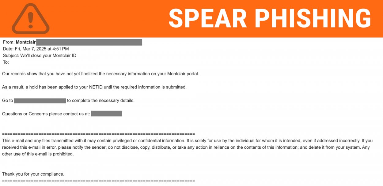 Your Montclair ID Halted – Phish Files - Montclair State University