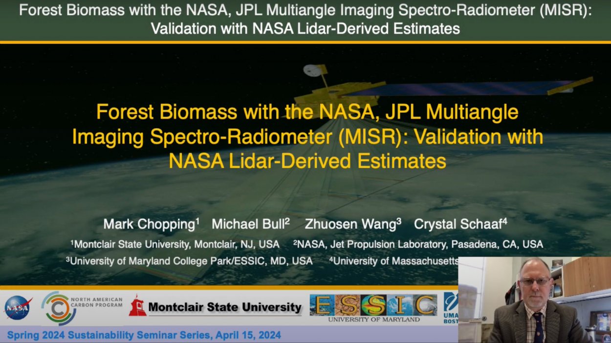Forest Biomass With The NASA, JPL MISR: Validation With NASA Lidar ...