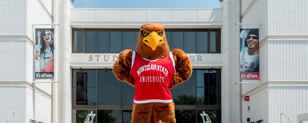 Rocky The Red Hawk – Student Services - Montclair State University