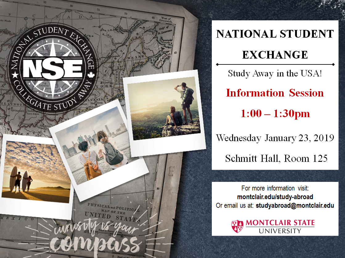 National Student Exchange Information Session- Wednesday, January 23 ...