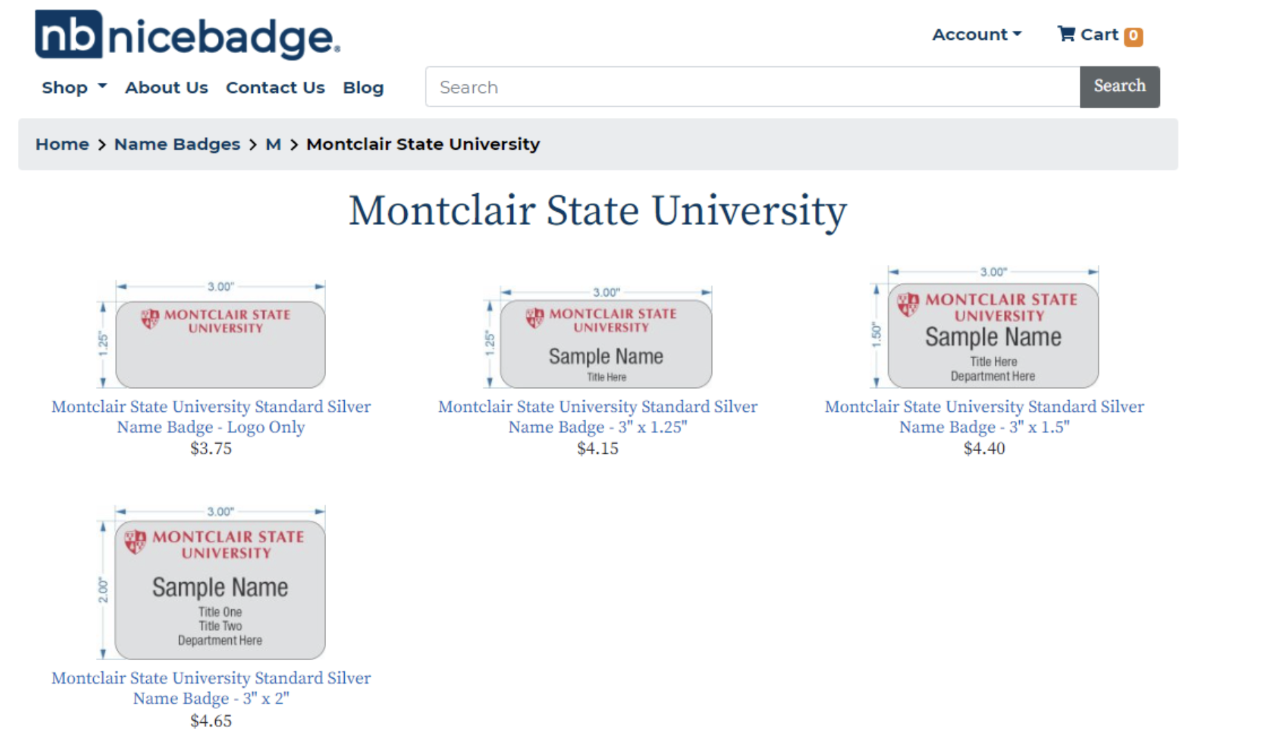 Instructions For Ordering Your Montclair State Name Badge – University ...