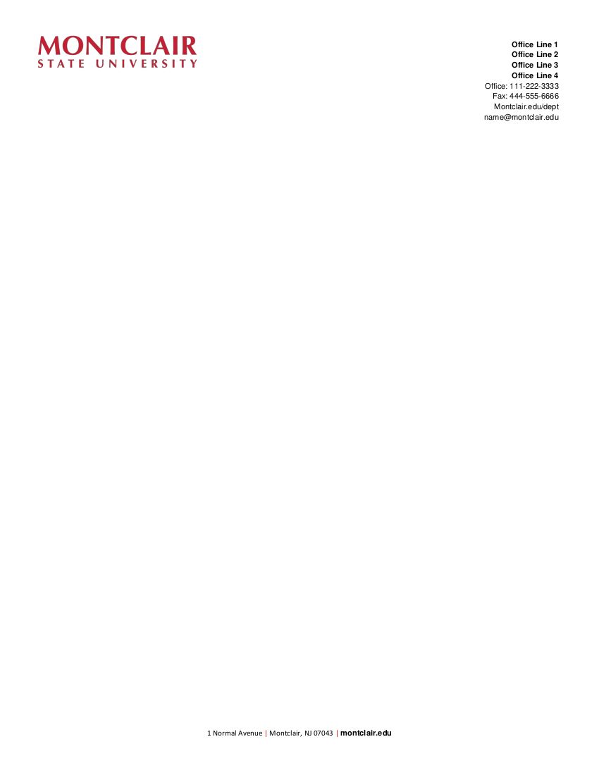 DIY Templates – University Communications And Marketing - Montclair ...